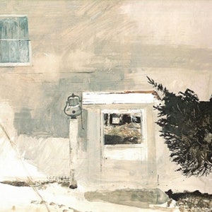 Andrew Wyeth: “untitled, 1962", Extremely Rare Vintage Bookplate Print ...