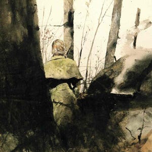 Andrew Wyeth: “campfire", Extremely Rare Vintage Bookplate Print ...