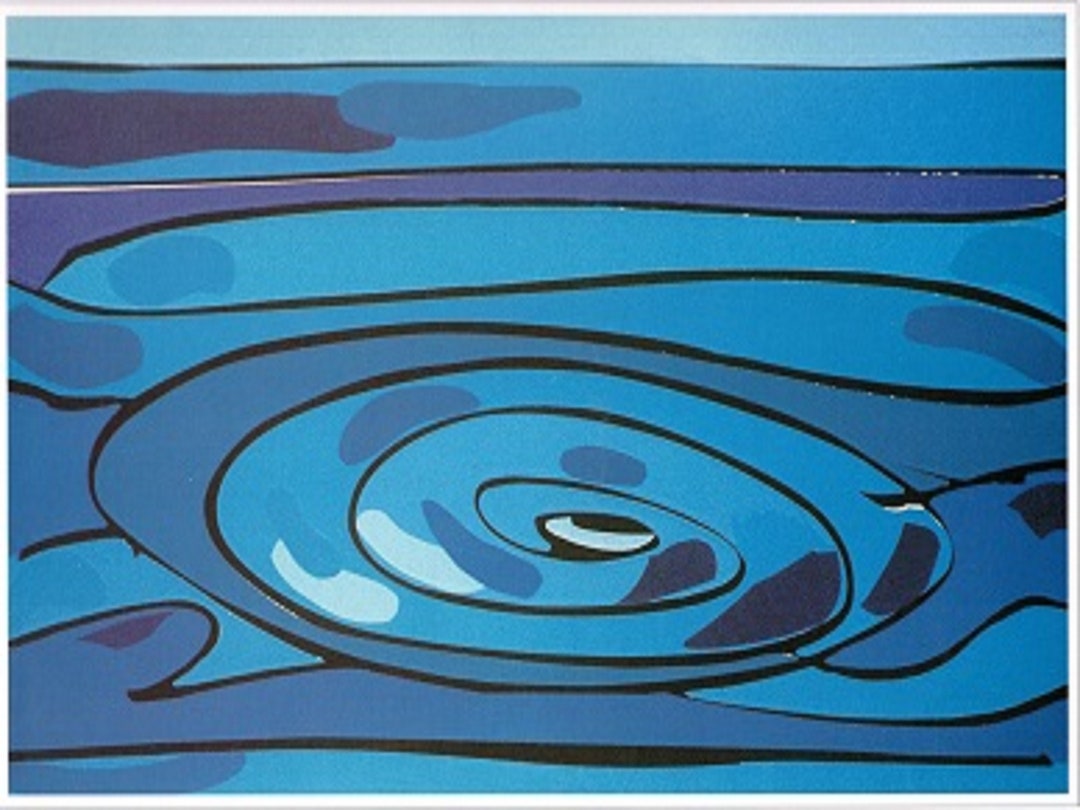 XELA: "deep Blue”, Extremely Rare Original Vintage Bookplate Print ...