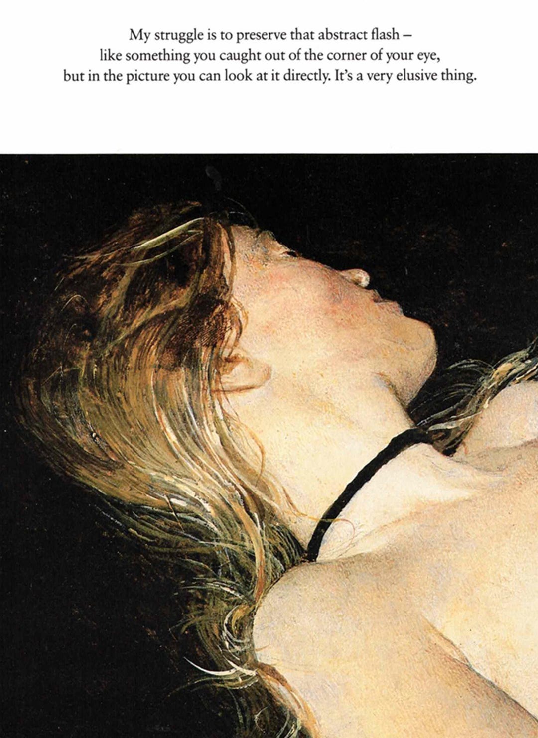 Andrew Wyeth: “black Velvet, Study", Extremely Rare Vintage Bookplate Print, Painting Circa 1972 ...