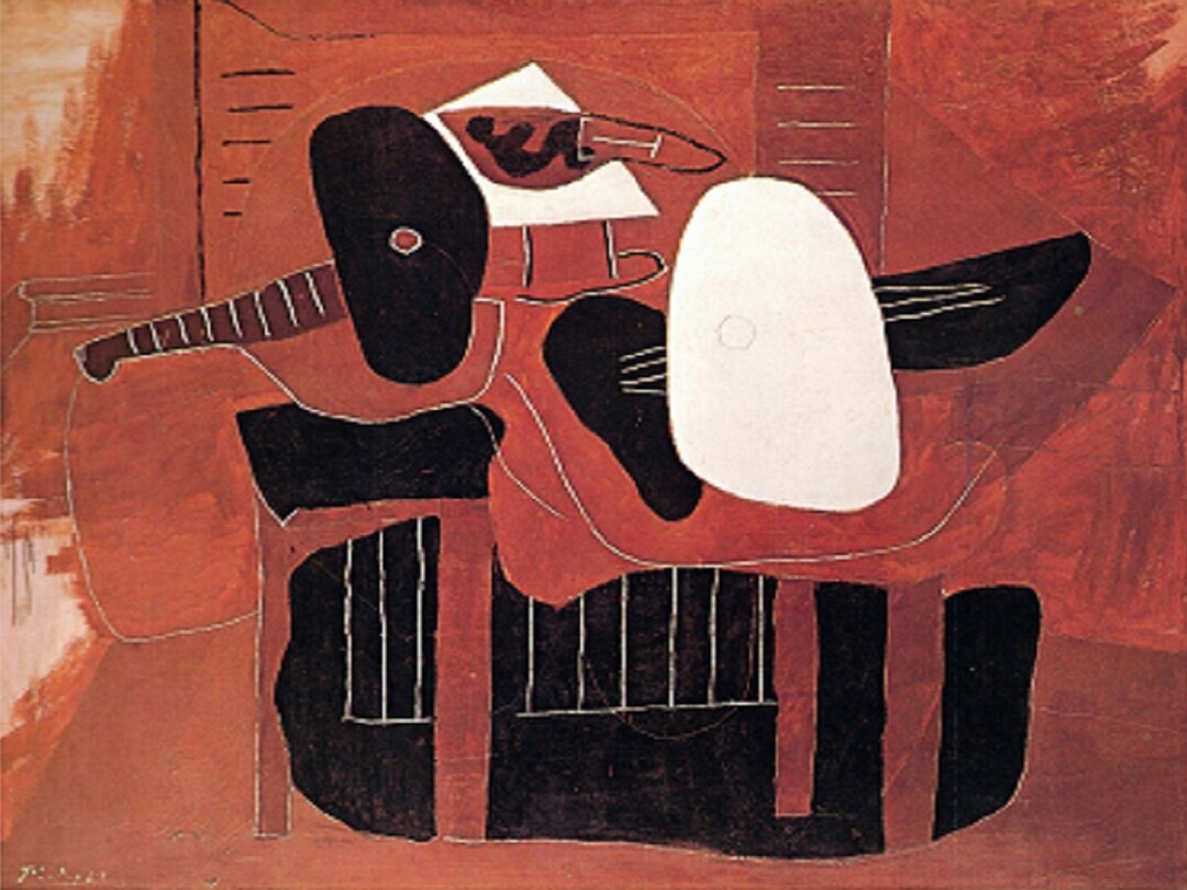 Pablo Picasso: "musical Instruments on A Table", Extremely Rare Vintage ...