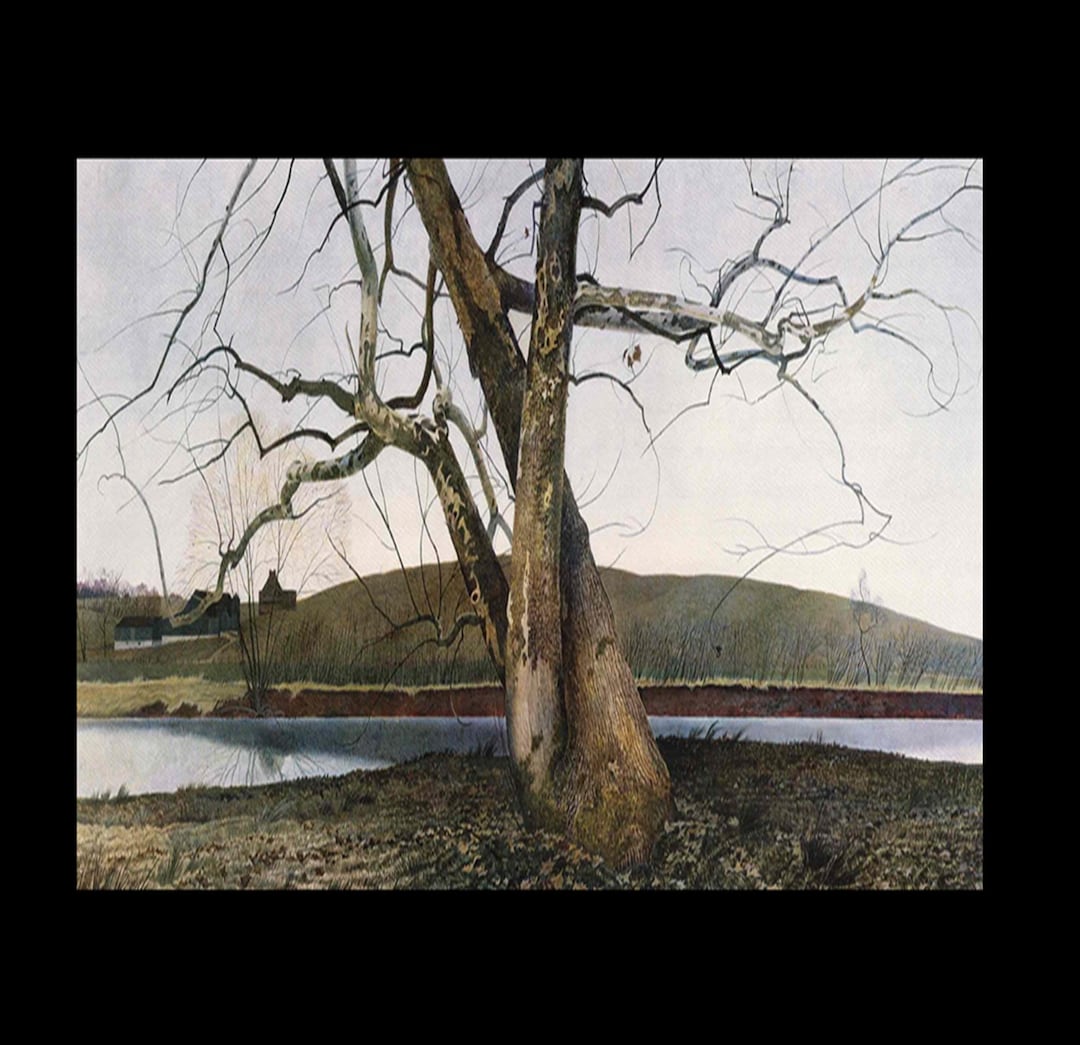 Andrew Wyeth: "dil Huey Farm", Extremely Rare Original Bookplate Print ...