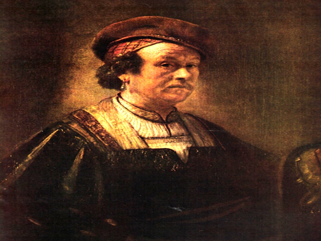 Rembrandt: “self-portrait, 1650", Extremely Rare Vintage Bookplate ...