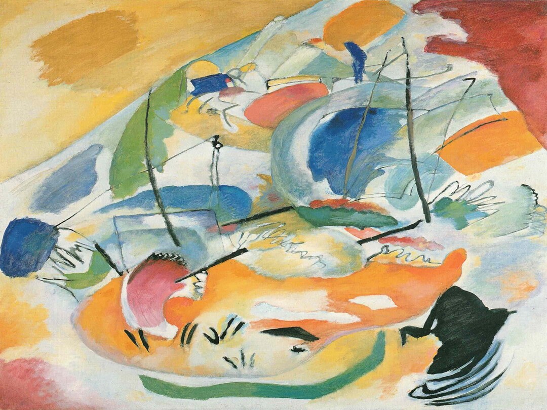 Wassily Kandinsky: “sea Battle", Extremely Rare Original Bookplate ...