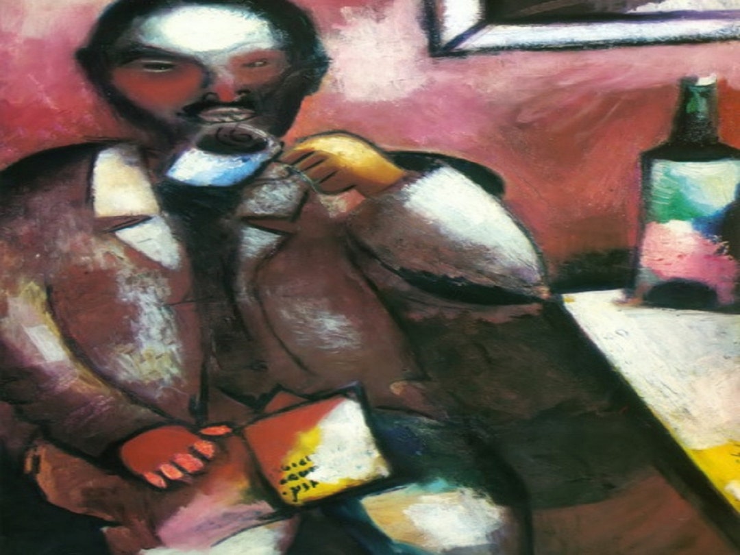 Marc Chagall: "mazin", Extremely Rare Large Bookplate Print, Painting ...