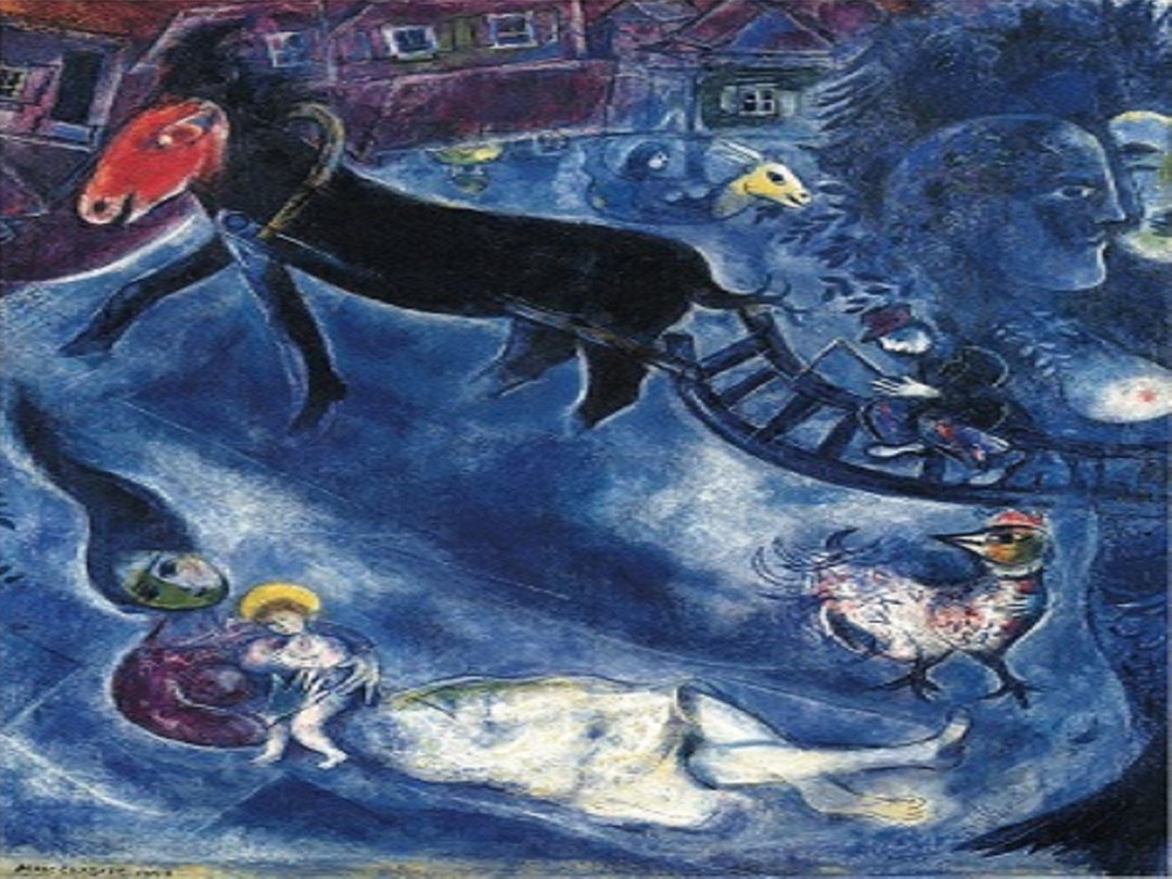Marc Chagall: "madonna With the Sleigh", Extremely Rare Original, New ...