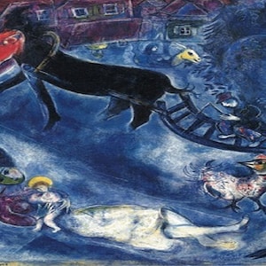 Marc Chagall: "madonna With the Sleigh", Extremely Rare Original, New ...