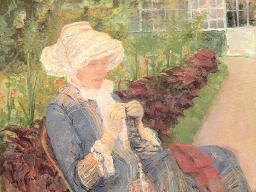 Mary Cassatt: "lydia Crocheting in the Garden" Extremely Rare Original ...