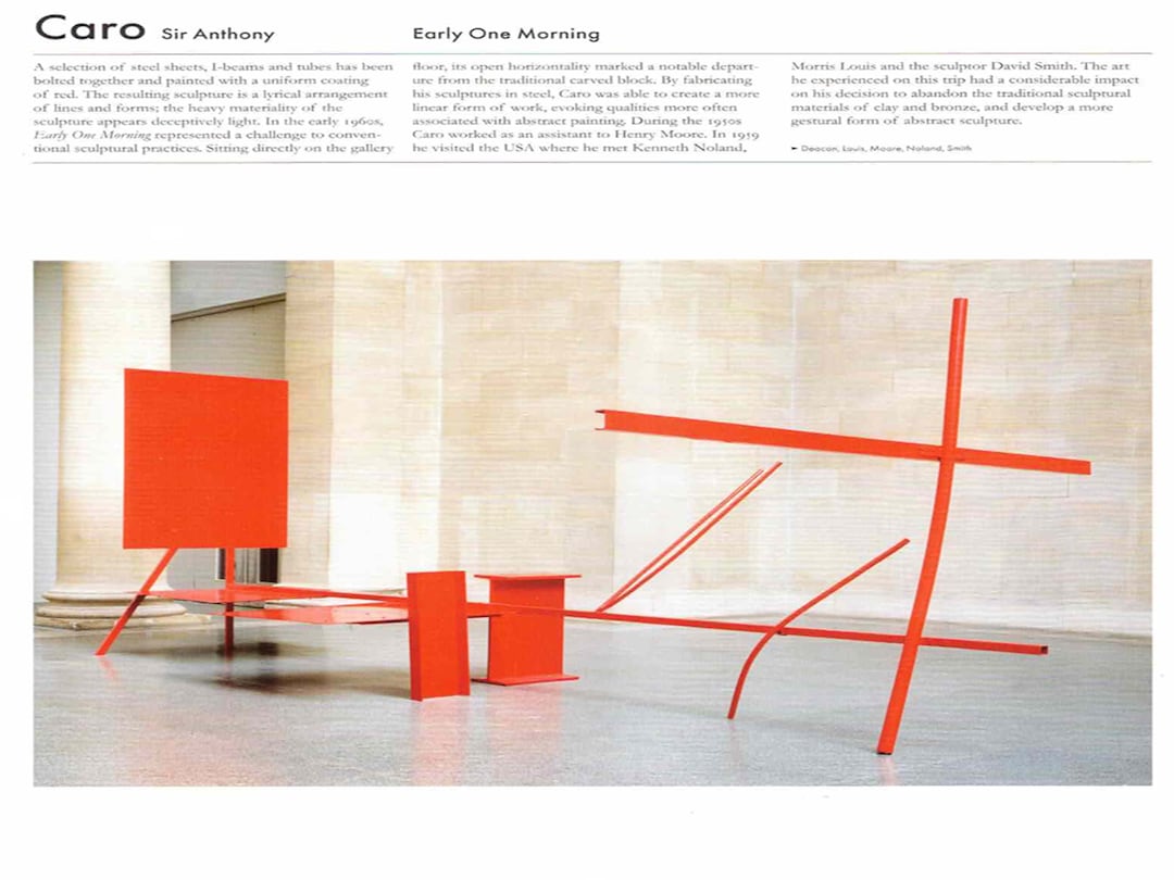 Sir Anthony Caro: “early One Morning", Extremely Rare Original ...
