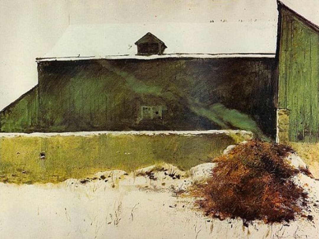 Jamie Wyeth: “cooling Off", Very Original Vintage Bookplate Print ...