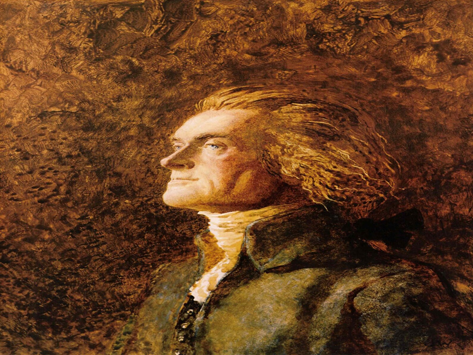 N.C. Wyeth: thomas Jefferson, Extremely Rare Original Bookplate Print ...