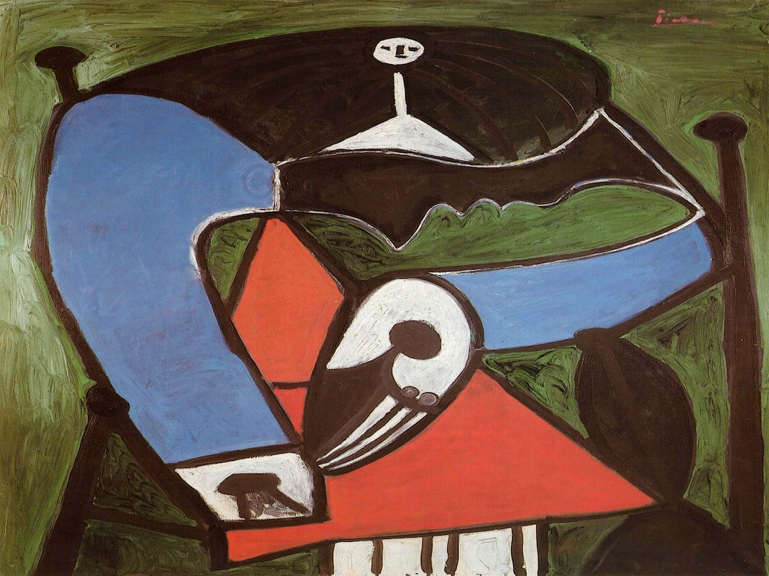 Pablo Picasso: "seated Woman in an Armchair", Extremely Rare Original ...