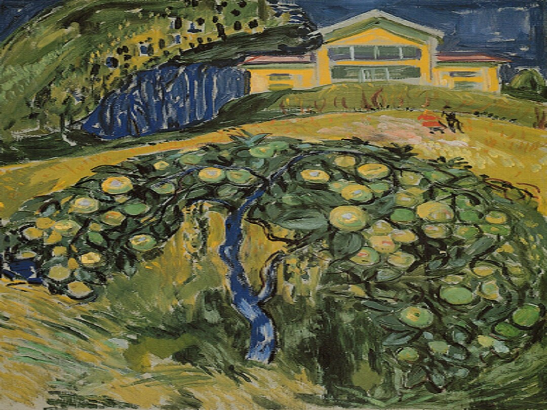 Edvard Munch: "apple Tree in the Garden", Extremely Rare Original ...