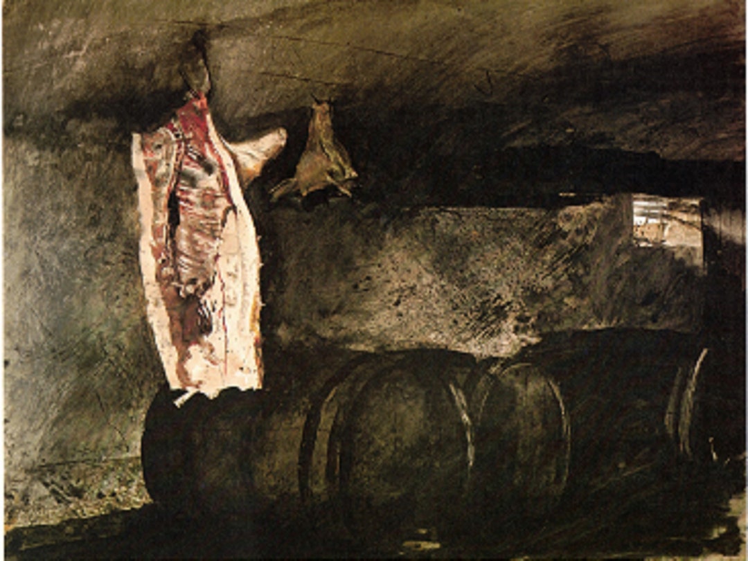 Andrew Wyeth: “cider and Pork", Extremely Rare Vintage Bookplate Print ...