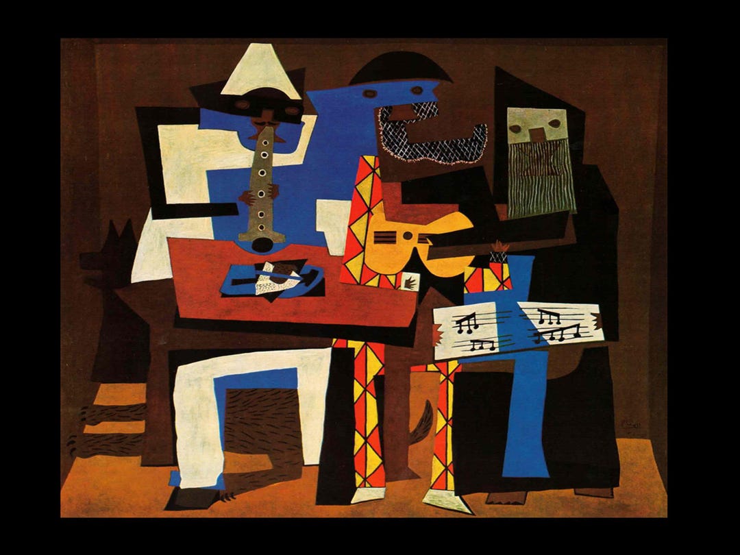 Pablo Picasso: "three Musicians", Extremely Rare Original Bookplate ...