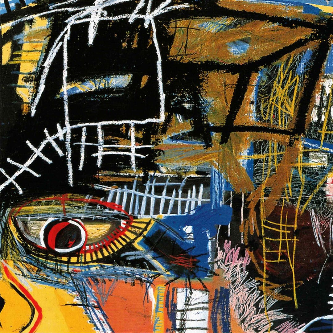 Jean-michel B.: “eye", Extremely Rare Full Page Bookplate Print ...