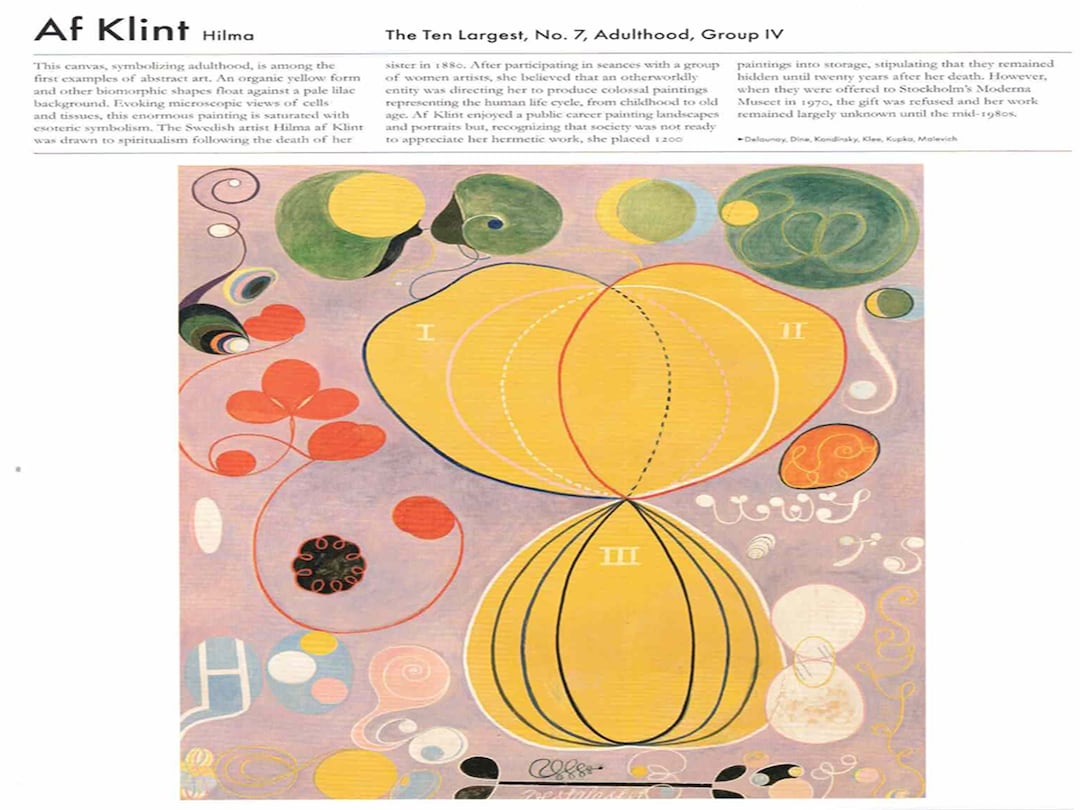 Hilma Af Klint: “the Ten Largest, No. 7, Adulthood, Group Iv ...