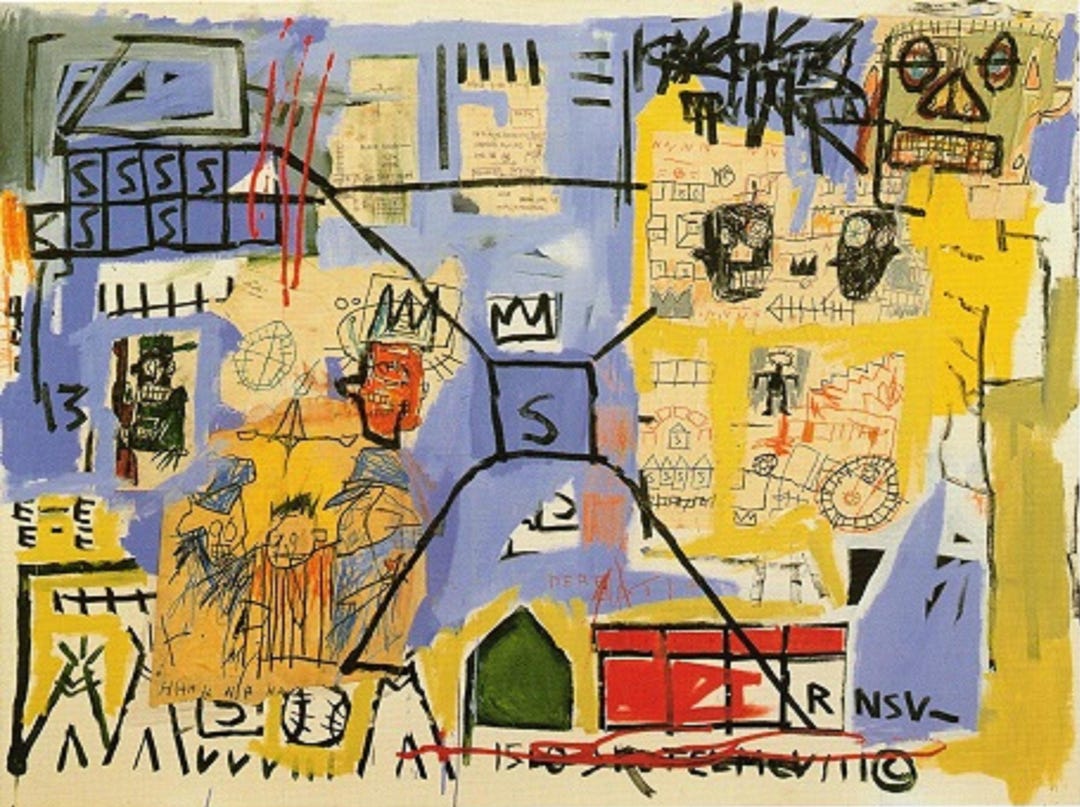Jean-michel Basquiat: “untitled, 1981 I", Extremely Rare Bookplate ...
