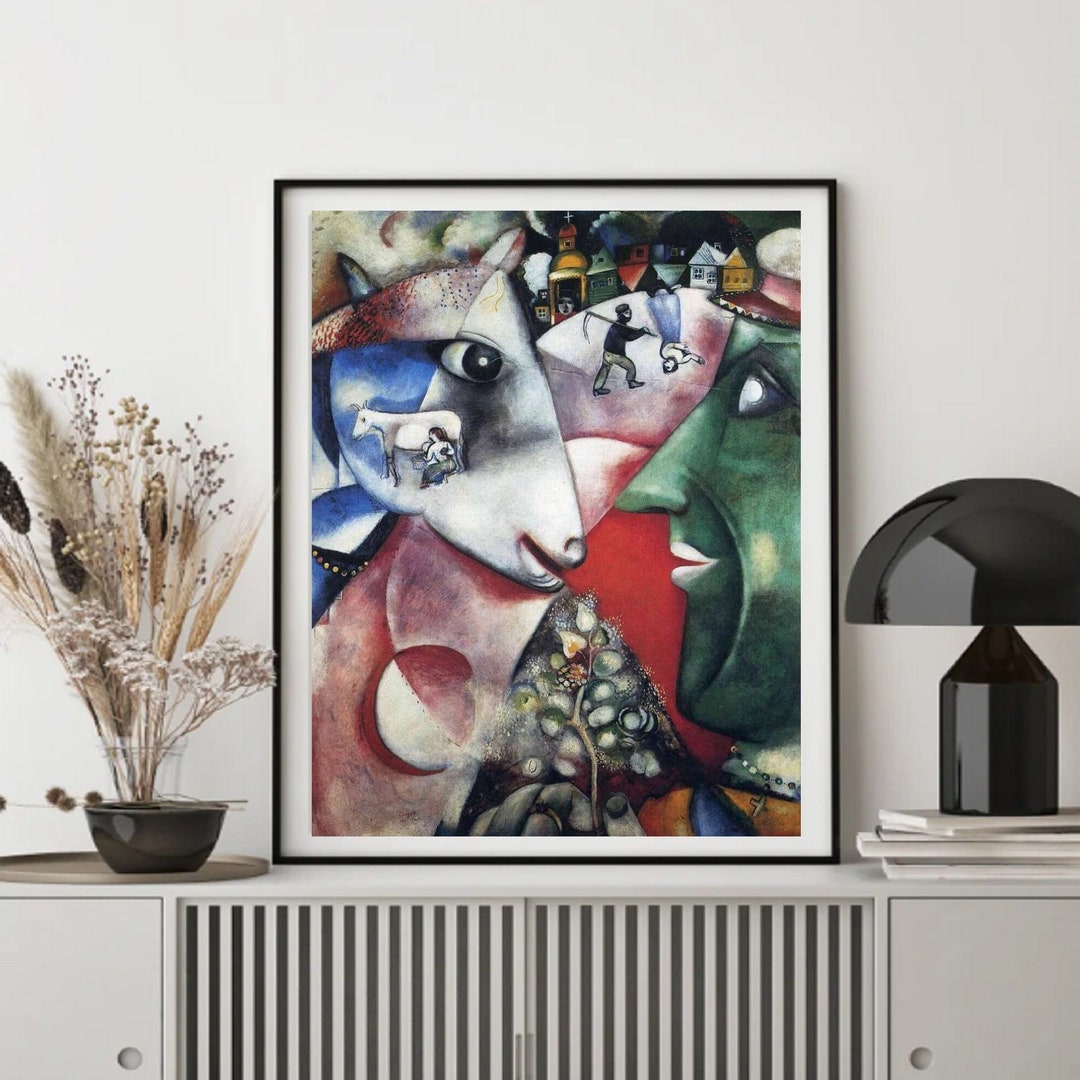 Giclée Fine Art Print; "i and the Village" by Marc Chagall; Fine Art ...