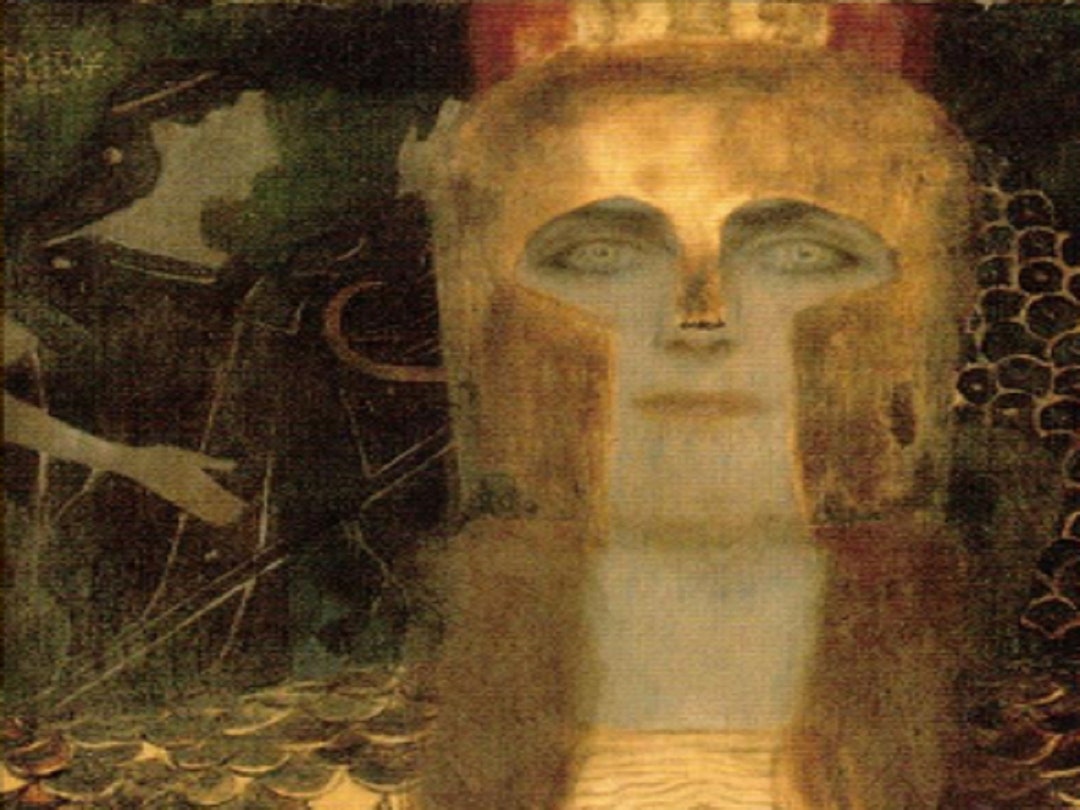 Gustav Klimt: pallas Athena, Detail I, Extremely Rare Original Full ...