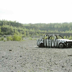 Banksy: zebra Car, Extremely Rare Original Bookplate Print, Media Circa ...