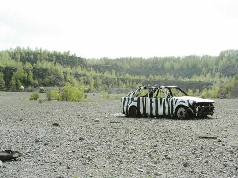 Banksy: zebra Car, Extremely Rare Original Bookplate Print, Media Circa ...