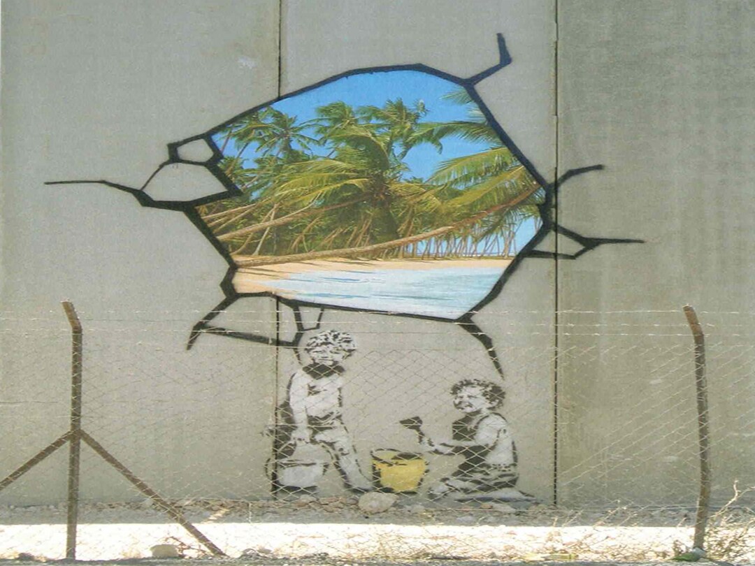 Banksy: “the Segregation Wall", Extremely Rare Original Bookplate Print ...