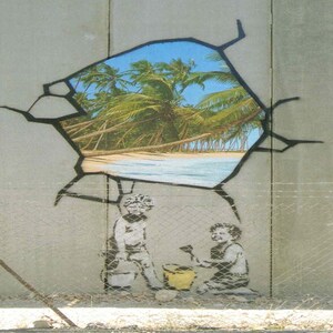 Banksy: “the Segregation Wall", Extremely Rare Original Bookplate Print ...