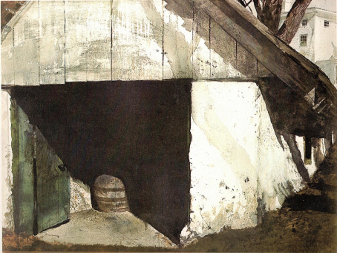 Andrew Wyeth: “springhouse Door", Extremely Rare Vintage Bookplate ...