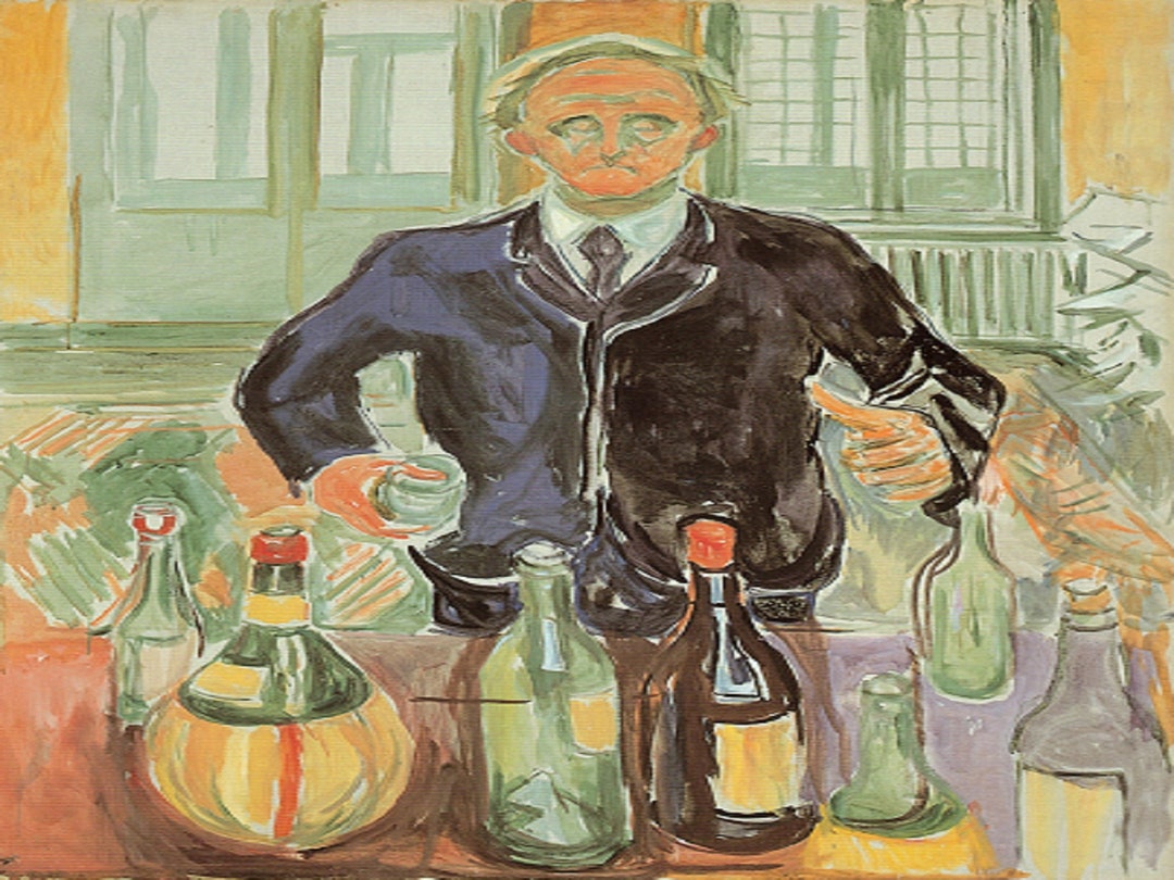 Edvard Munch: "the Alchemist", Extremely Rare Original Bookplate Print ...