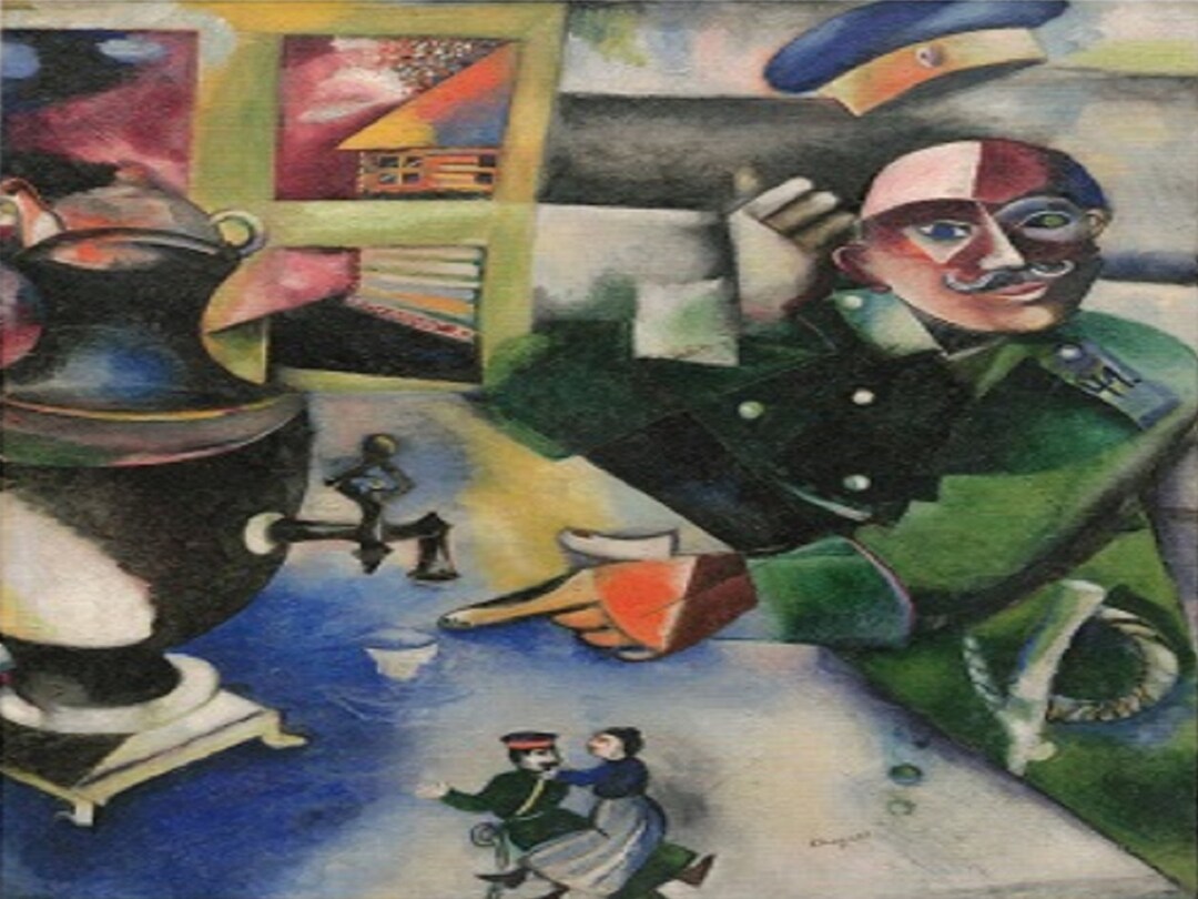 Marc Chagall The Soldier Drinks Extremely Rare Original New