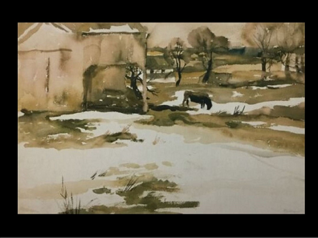 Andrew Wyeth: mcveys Barn, Extremely Rare Original, New Bookplate Print ...