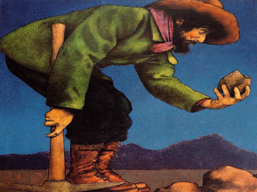 Maxfield Parrish: "the Prospector", Collier’s Magazine Cover 2/04/1911 ...