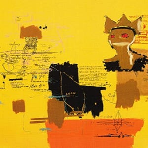 Jean-michel Basquiat: blue Ribbon Ii, Extremely Rare Bookplate Print ...