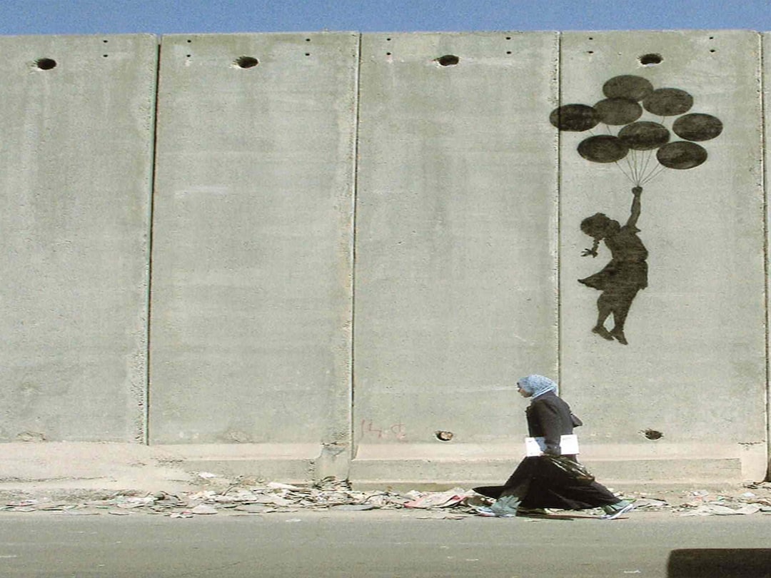 Banksy: “west Bank Wall", Extremely Rare Original Bookplate Print ...