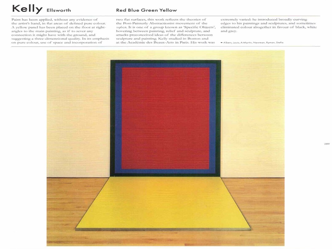 Ellsworth Kelly: “red Blue Green Yellow", Extremely Rare Original ...