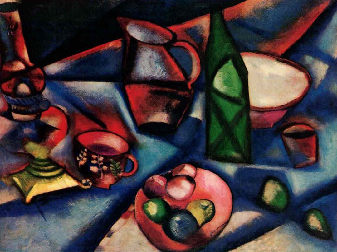 Marc Chagall: "still Life", Extremely Rare Vintage Bookplate Print ...