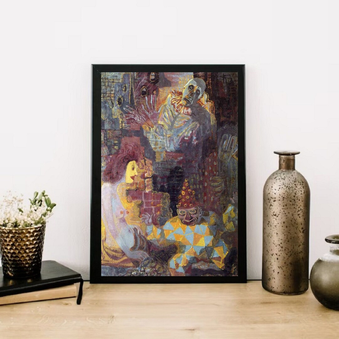 Giclée Fine Art Print; "masks as Ruins" by Otto Dix; Fine Art Print ...