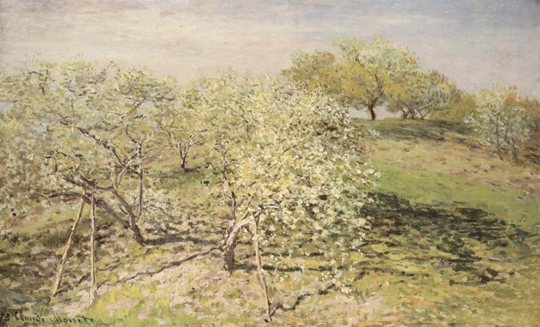 Claude Monet: “spring", Extremely Rare Vintage Bookplate Print ...