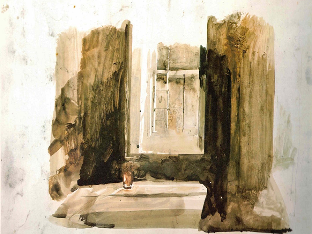 Andrew Wyeth: “untitled, 1959 Iii", Extremely Rare Bookplate Print ...