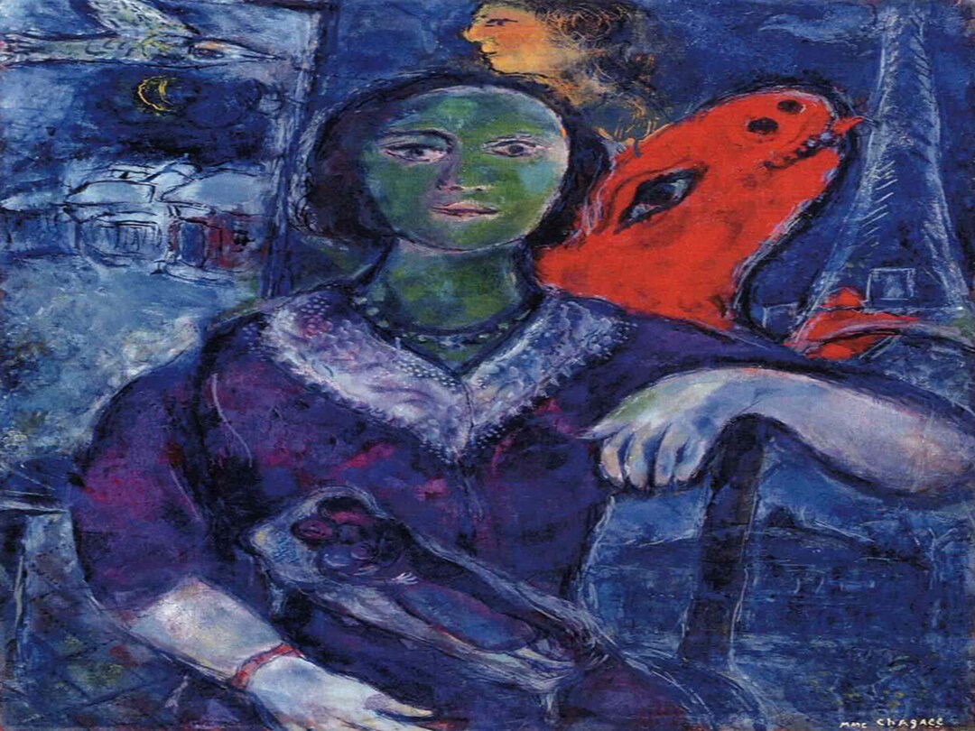 Marc Chagall: "portrait of Vava", Extremely Rare Original, New ...