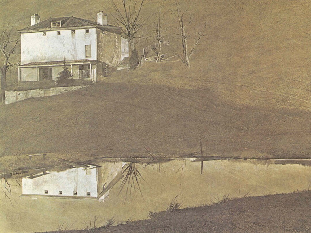 Andrew Wyeth: "brown Swiss", Extremely Rare Vintage Bookplate Print, Painting Circa 1957. Wyeth ...