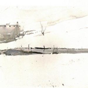 Andrew Wyeth: farm Pond, Extremely Rare Vintage Bookplate Print ...