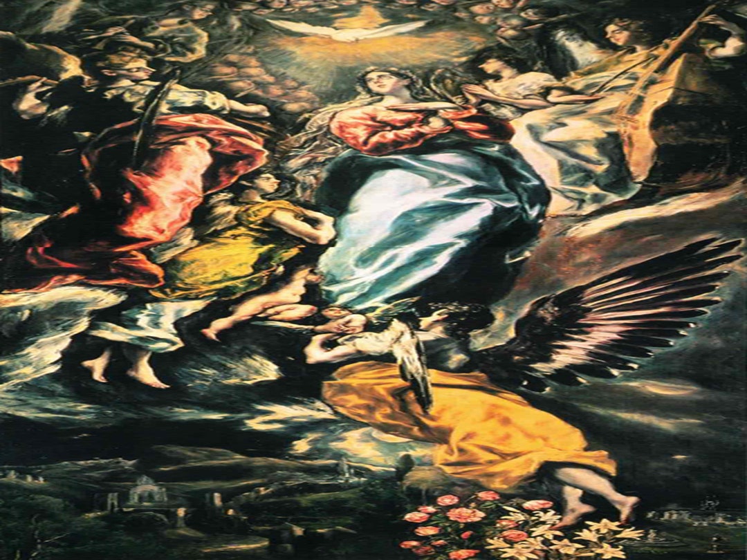 El Greco: “assumption of the Virgin” Extremely Rare Vintage Bookplate ...