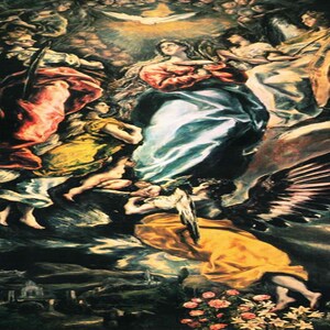 El Greco: “assumption of the Virgin” Extremely Rare Vintage Bookplate ...