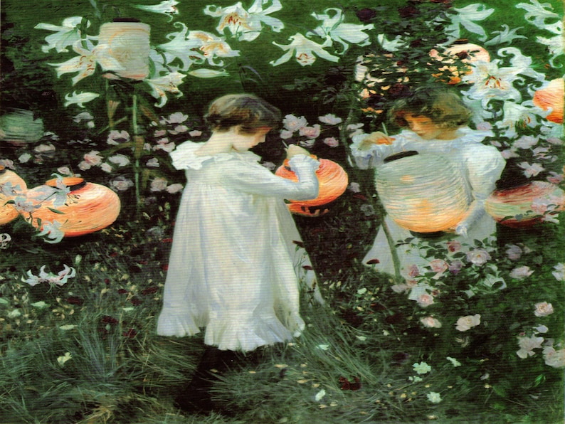 John Singer Sargent: “carnation, Lily, Lily, Rose", Extremely Rare ...