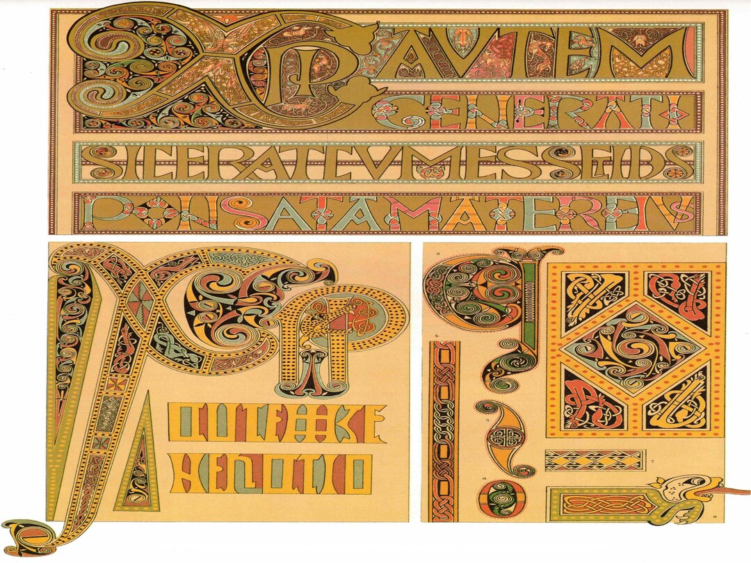 Medieval: Celtic Ornament From Manuscripts, 7th-9th Centuries ...