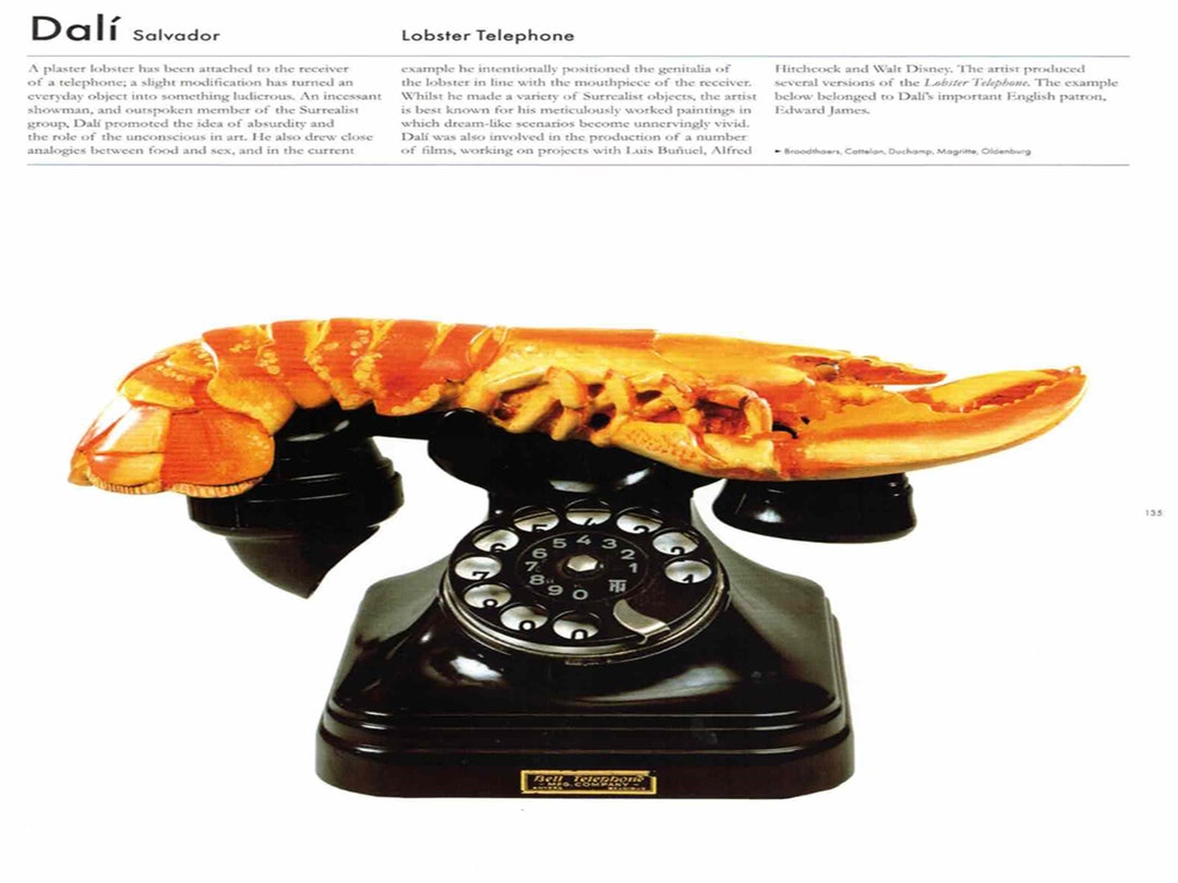 Salvador Dali: “lobster Telephone", Extremely Rare Original Bookplate ...