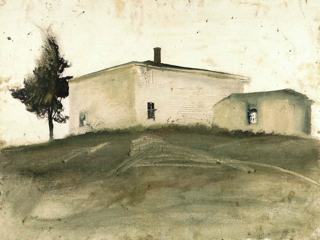 Andrew Wyeth: "untitled, 1955 I", Extremely Rare Vintage Bookplate ...