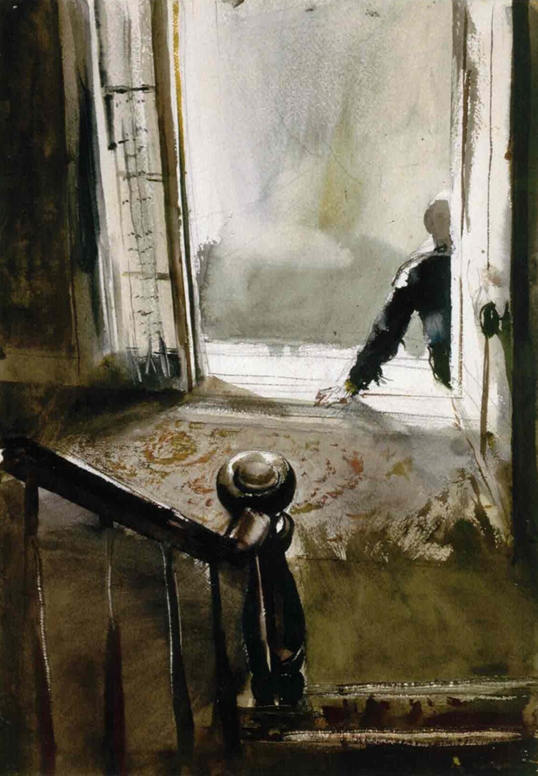 Andrew Wyeth: "stairway and Front Door", Extremely Rare Vintage ...